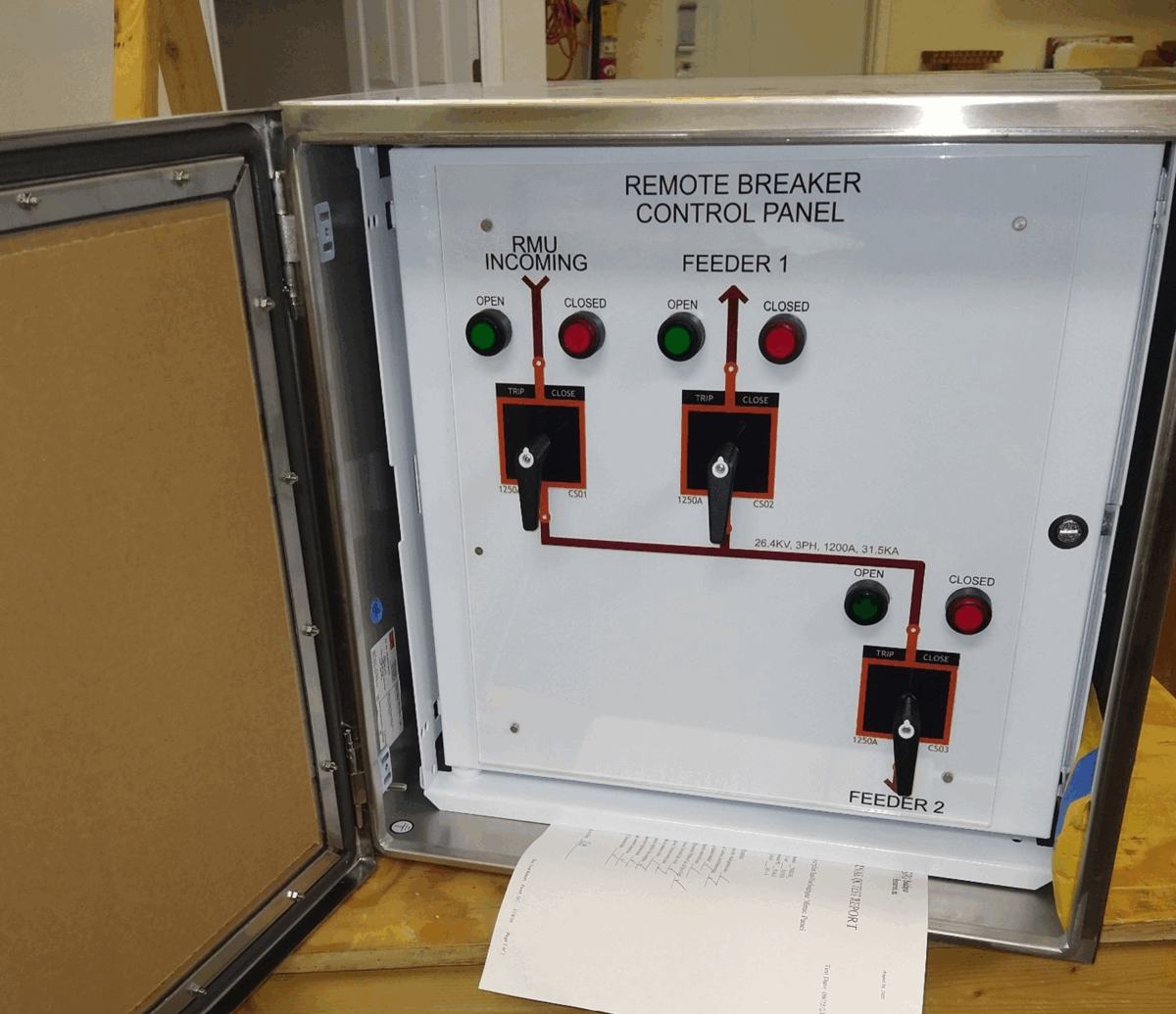 NEMA 3R Mimic Panels - Medium Voltage Metal Clad Switchgear